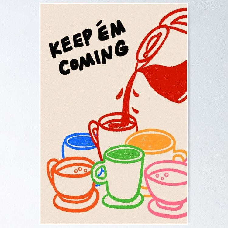 Poster coffee, barista, caffeine, espresso, cafe, coffee lover, latte ...