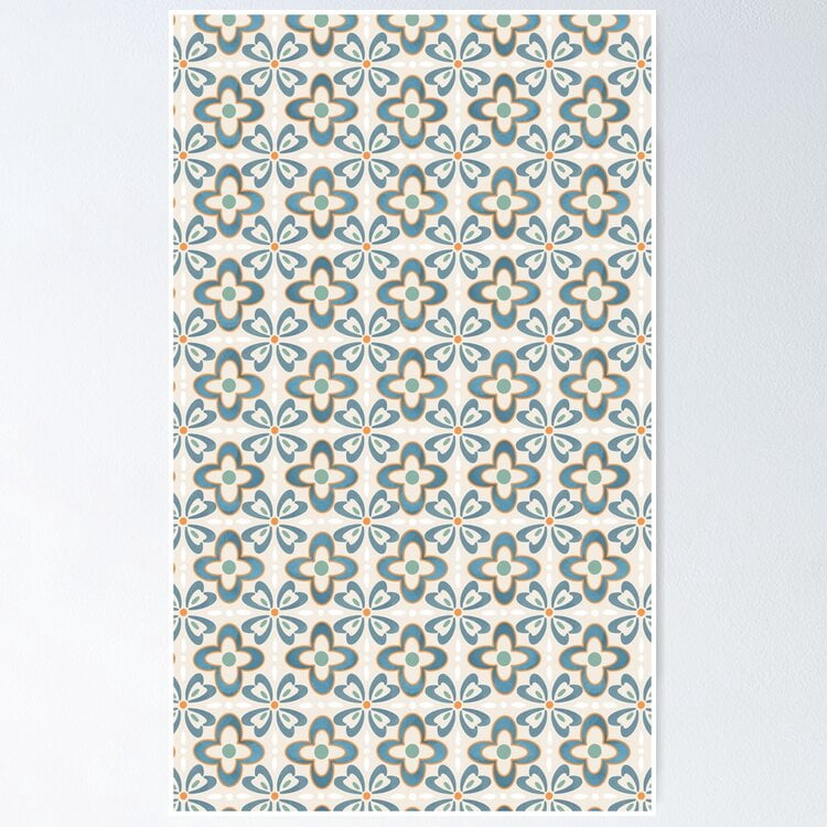 Poster italian tiles pattern - Unframed Poster, 24x36 - Walmart.com