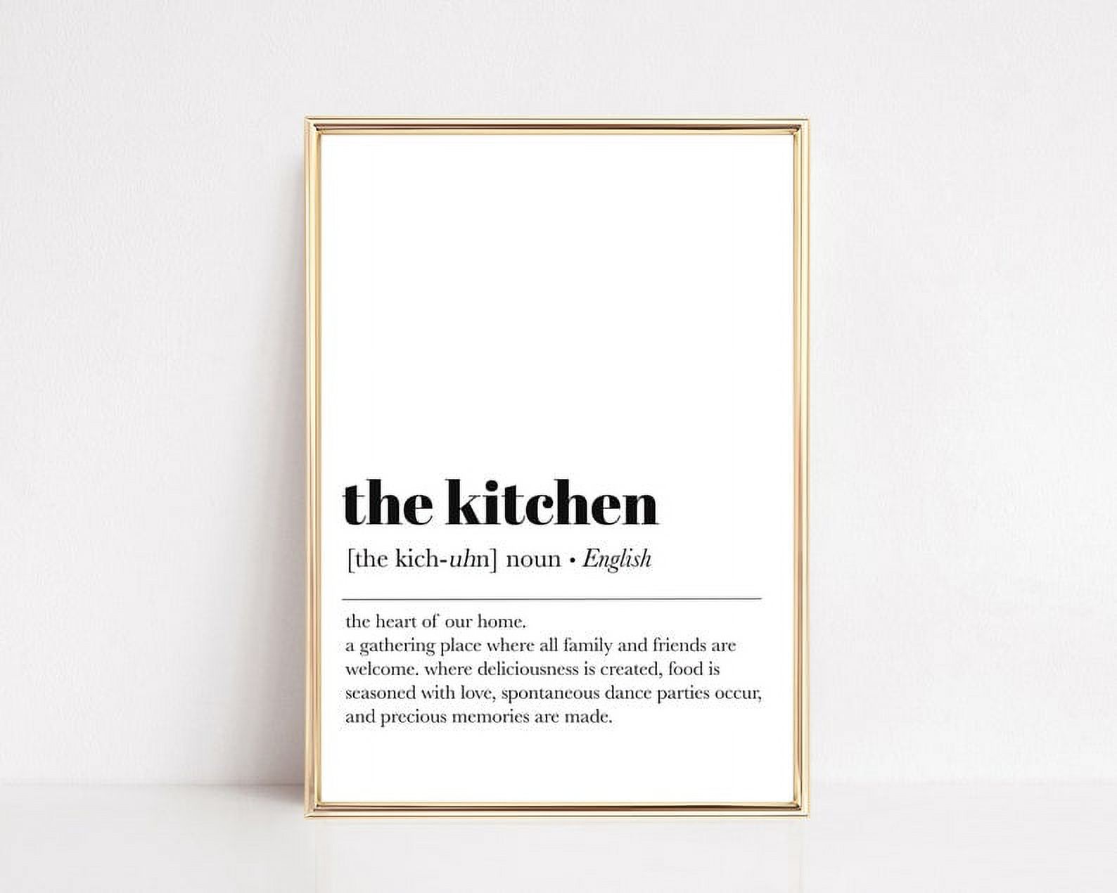 POSTER kitchen definition print | kitchen wall art | kitchen print ...