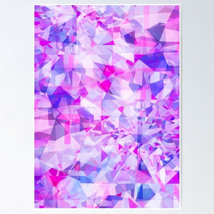 POSTER pink diamond shimmer POSTER UNFRAMED, 8x12 - Walmart.com