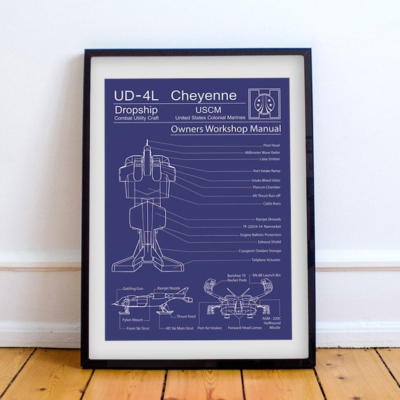 POSTER print aliens 1986 movie film poster dropship james cameron alien ...