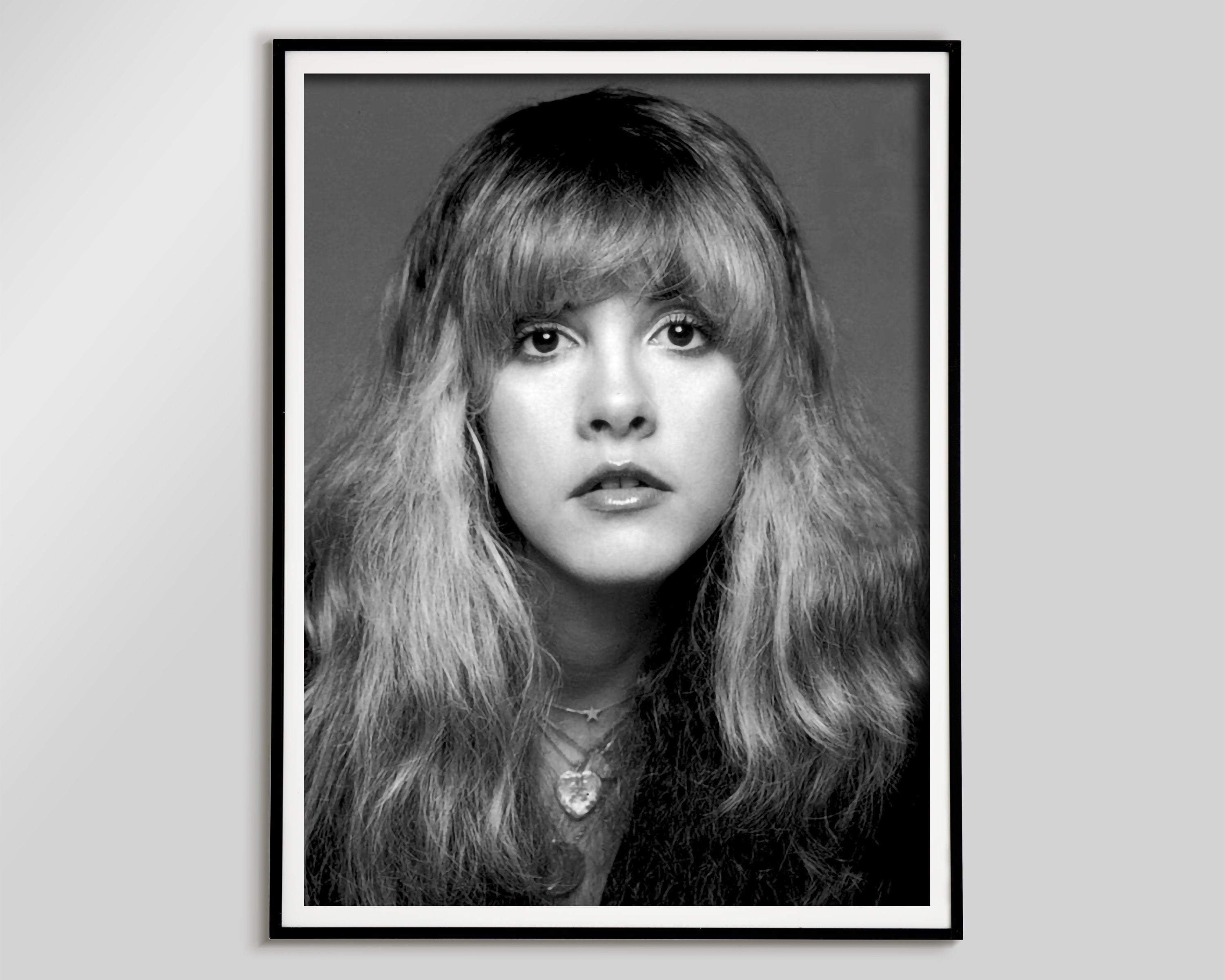 POSTER stevie nicks print, fleetwood, mac, wall art, black and white ...