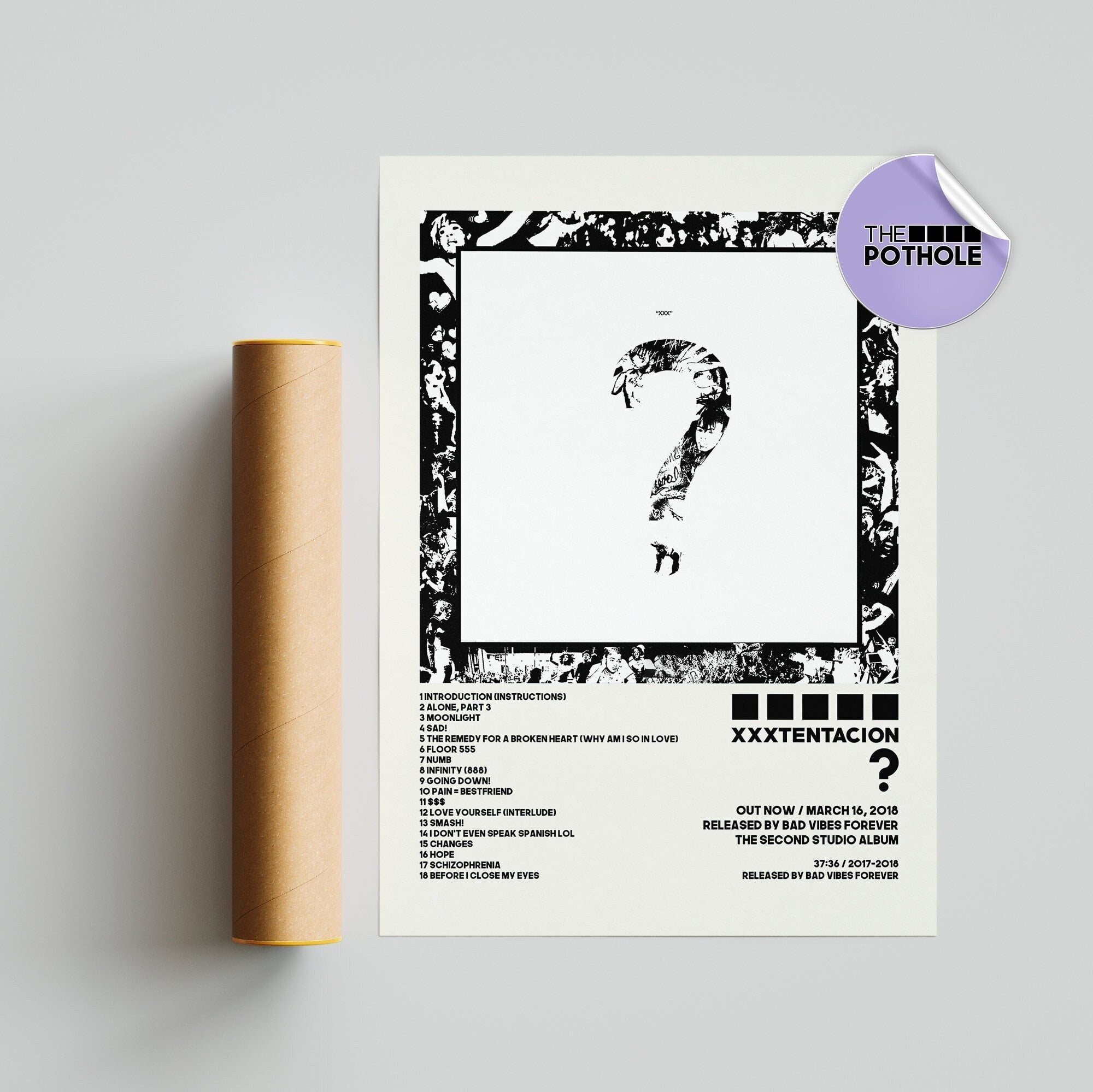 POSTER xxxtentacion Posters / ? Poster / Young Thug, Punk / Album Cover ...