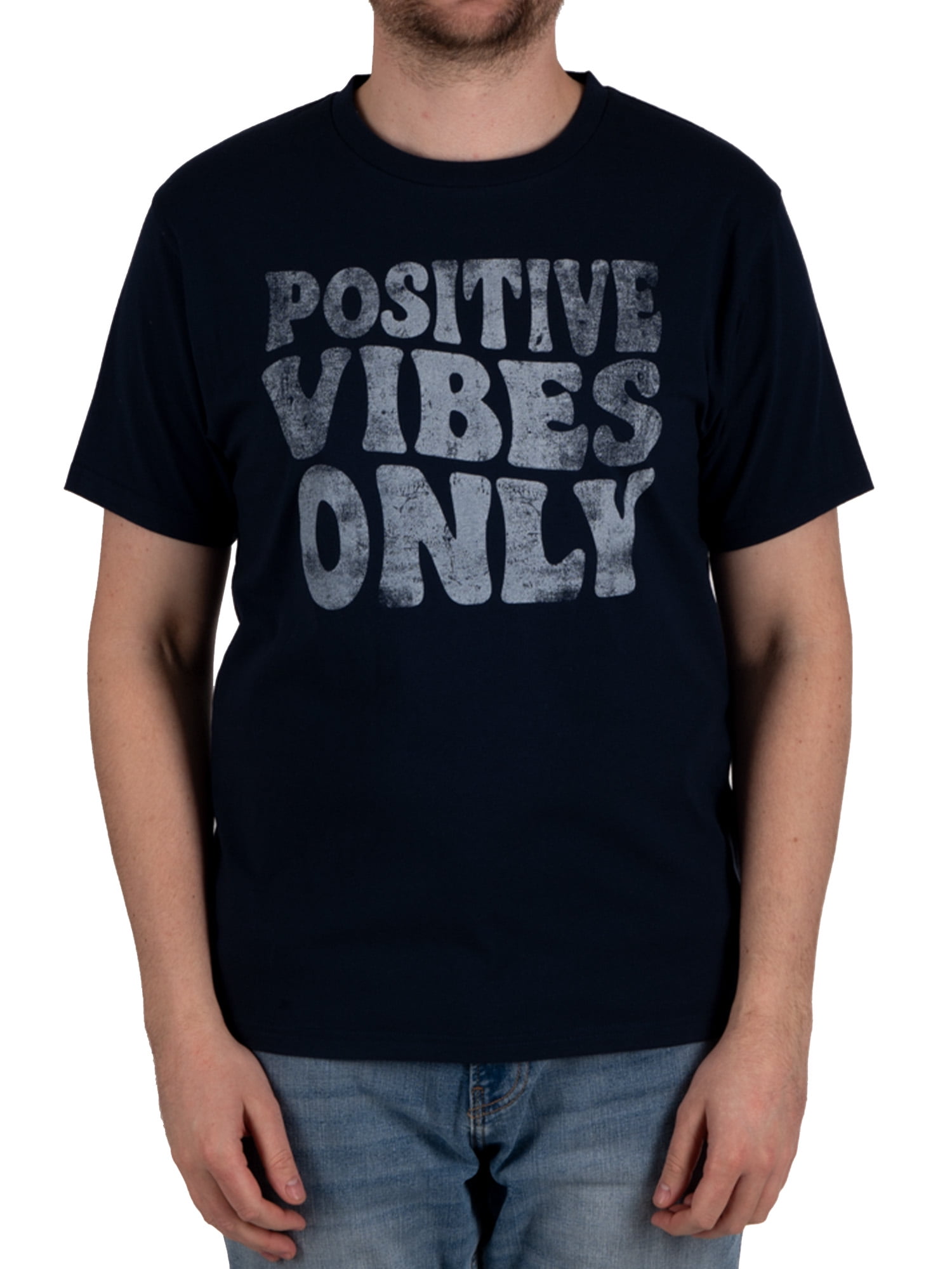 Positive Vibes Only Unisex Short Sleeve Tee - Walmart.com