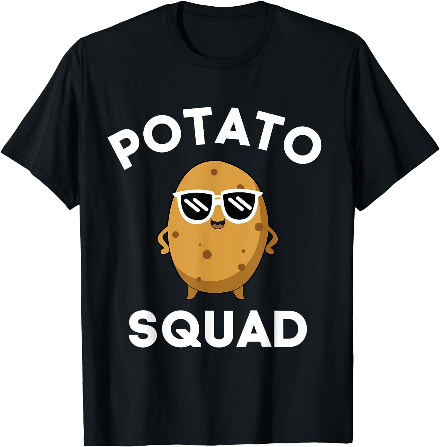 POTATO SQUAD Funny Smiling Vegetarian Matching Potato Lovers T-Shirt ...