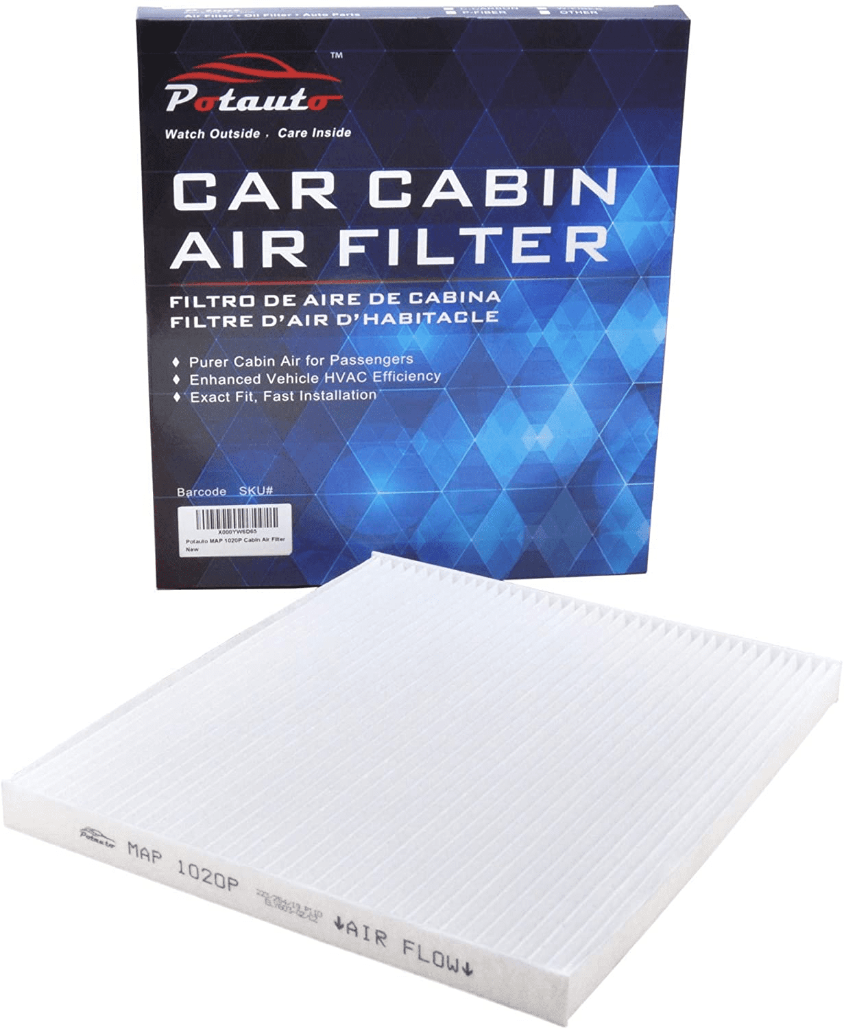 POTAUTO MAP 1020W (CF11819) High Performance Car Cabin Air Filter ...