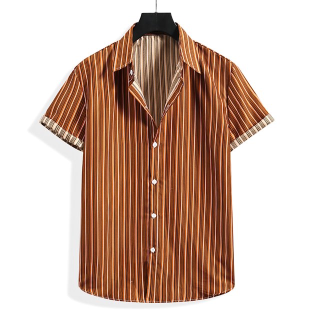 Poteti Mens Summer Shirts Beach Clearance Hawaiian Tropical Short