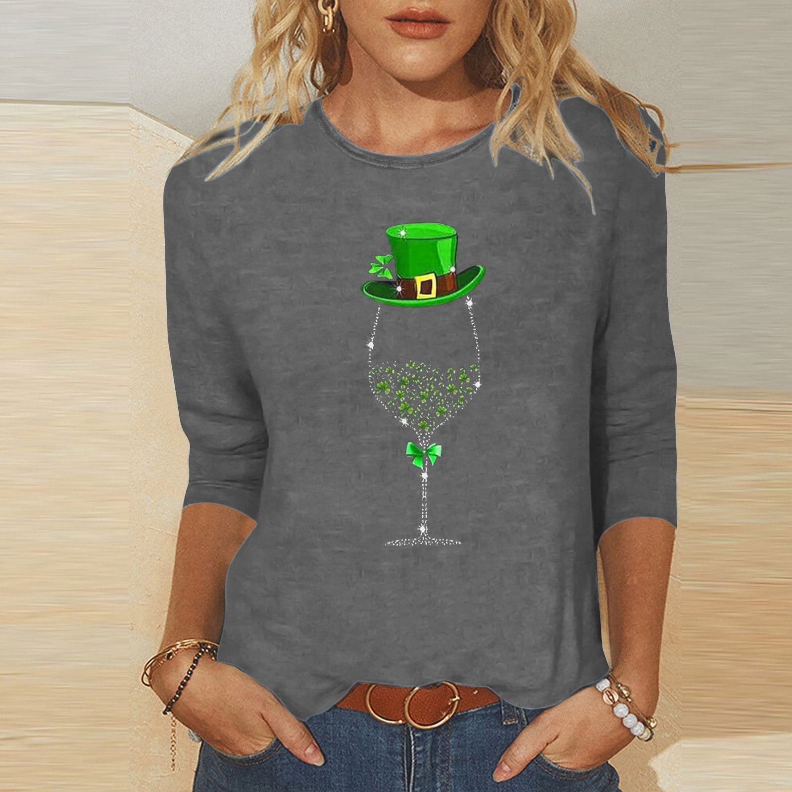 POTETI St Patricks Day Womens Tank Tops,Juniors Sleeveless Crew Neck ...