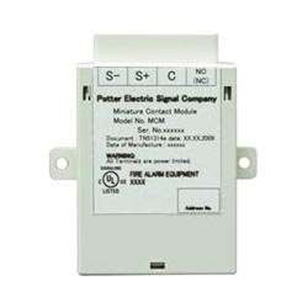 POTTER ELECTRIC SIGNAL MCM ADDRESSABLE MINIATURE CONTACT MODULE ...