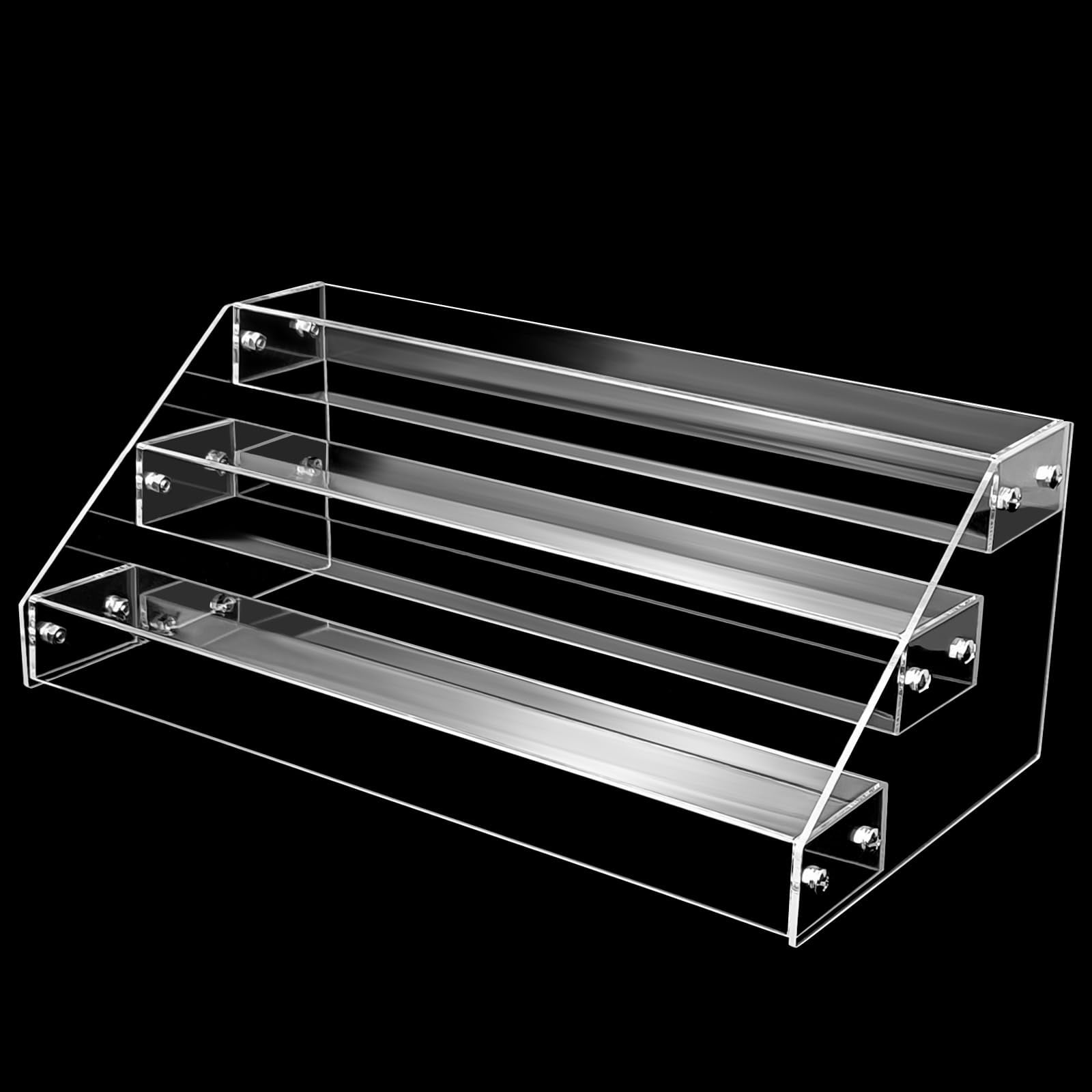 POUYRBA Acrylic Riser,EGSC 12inch 3 Tier Acrylic Risers for Premium ...
