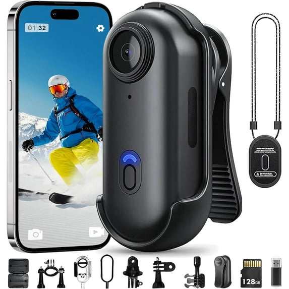 POV 4K Capture Pro 2.0, New Ultra Wide Angle HD Wearable Body Adventure ...