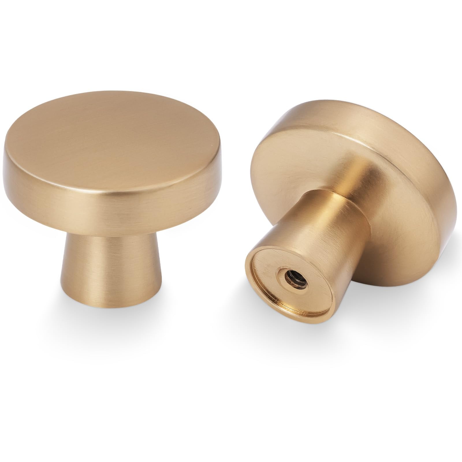 POVEFONK 10 Pack Champagne Bronze Kitchen Cabinet Knobs Gold Drawer ...
