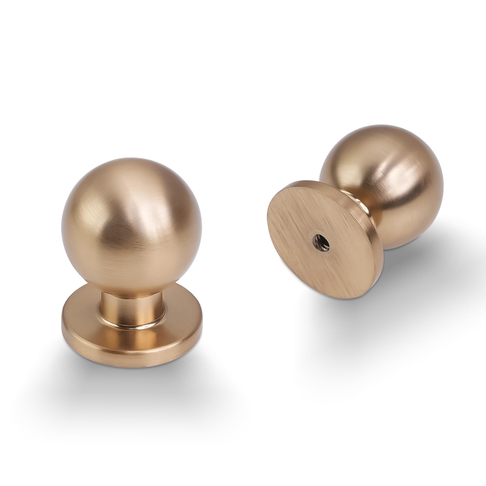POVEFONK 10 Pack Champagne Bronze Kitchen Cabinet Knobs Gold Drawer ...