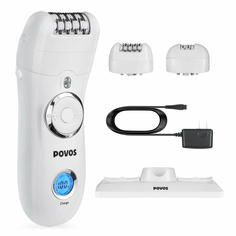 Povos PR9000 Waterproof Women's Epilator, Cordless Hair Removal Machine ...