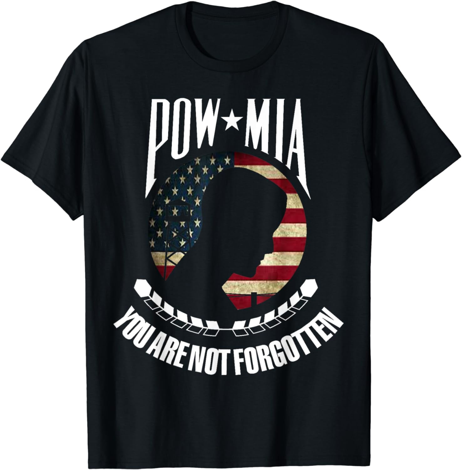 POW MIA American flag you are not forgotten shirt - Walmart.com