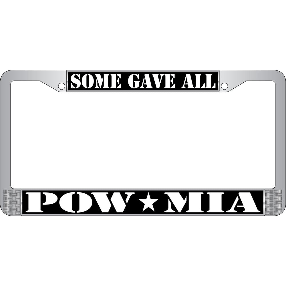 POW MIA Chrome License Plate Frame - Walmart.com