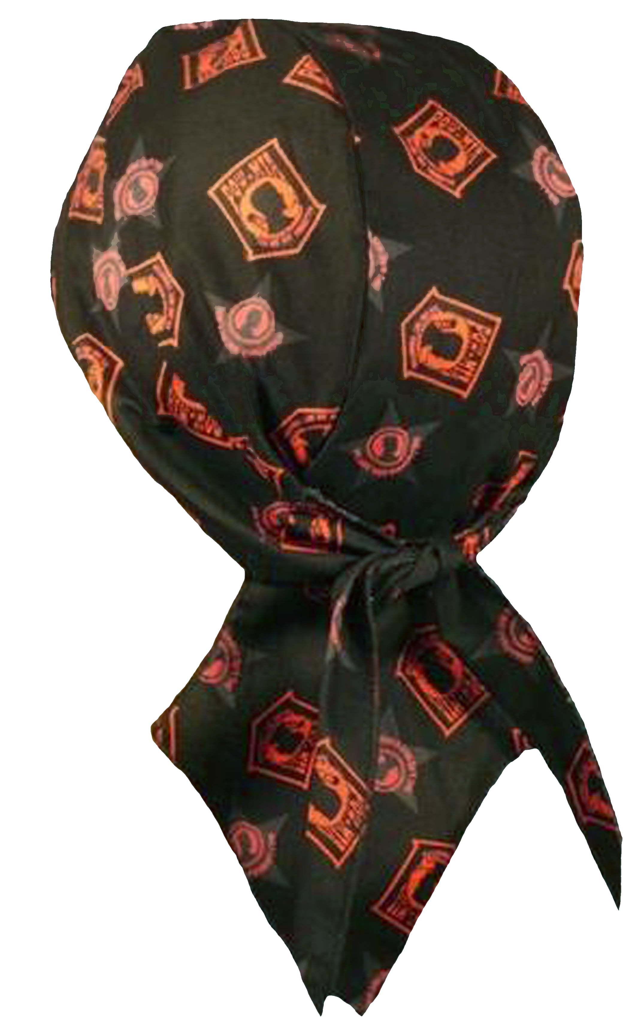 POW MIA Doo Rag Cap with Sweatband Black Cotton Military Durag Bandana ...