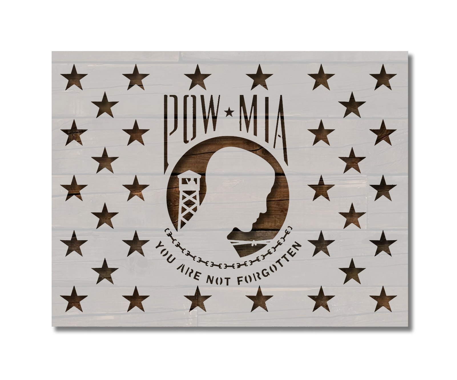 POW MIA Flag Union Stencil Template Reusable 8.5 x 11 Inches for ...