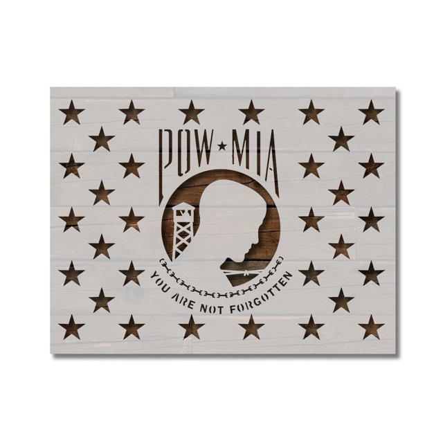 POW MIA Flag Union Stencil Template Reusable 8.5 x 11 Inches for ...