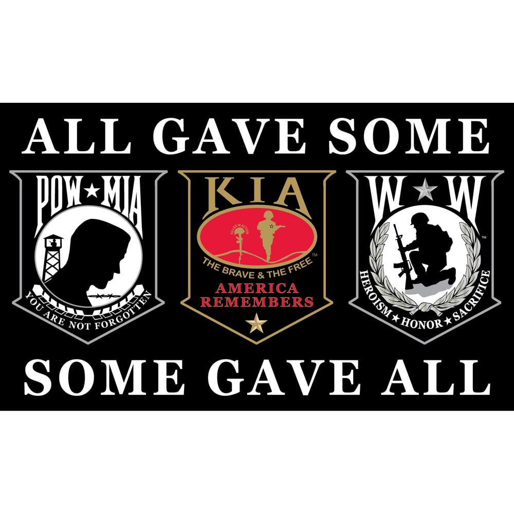 POW MIA Flag with Grommets 3ft x 5ft - Walmart.com