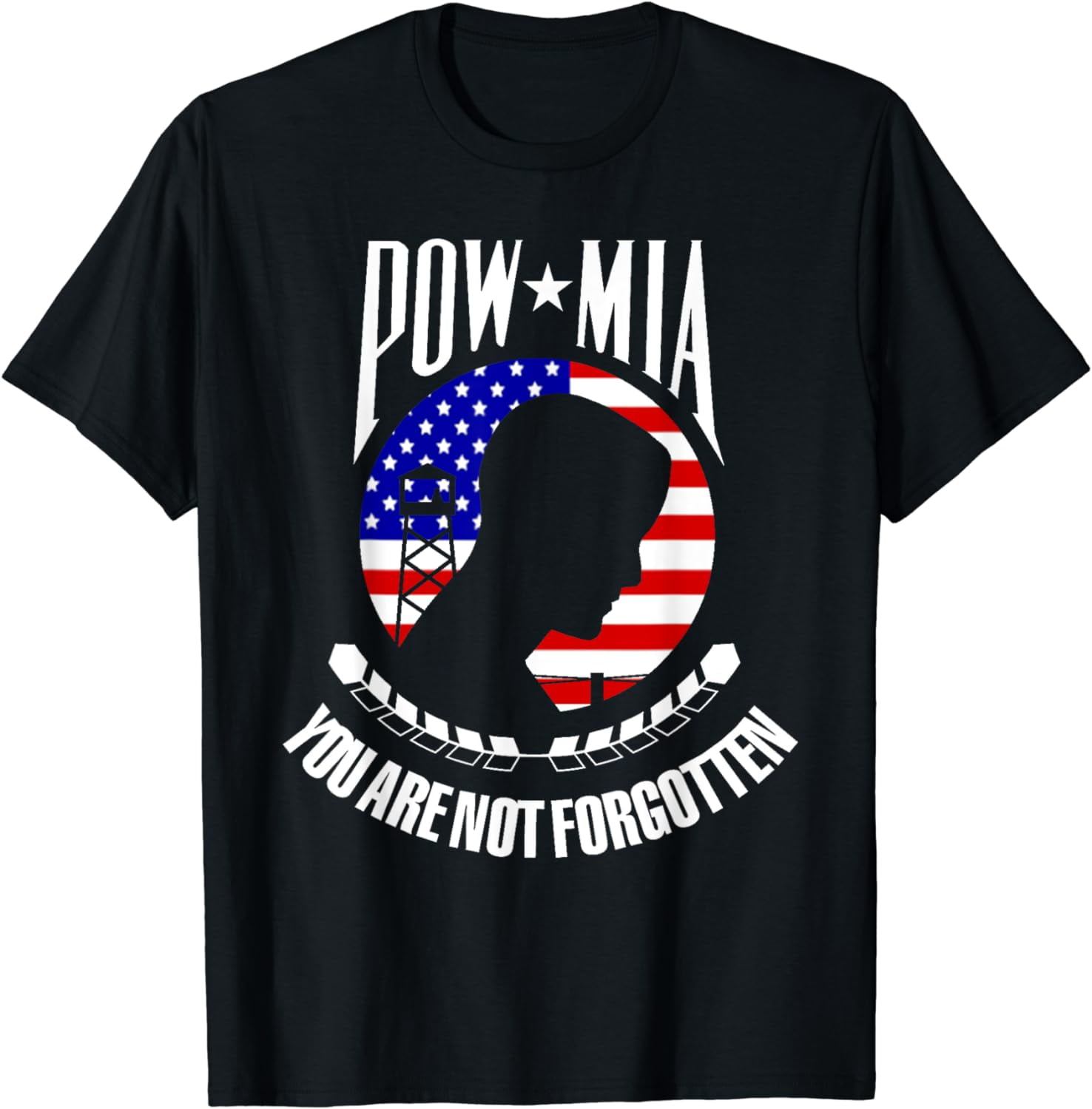 POW MIA Shirt American flag you are not forgotten T-Shirt - Walmart.com