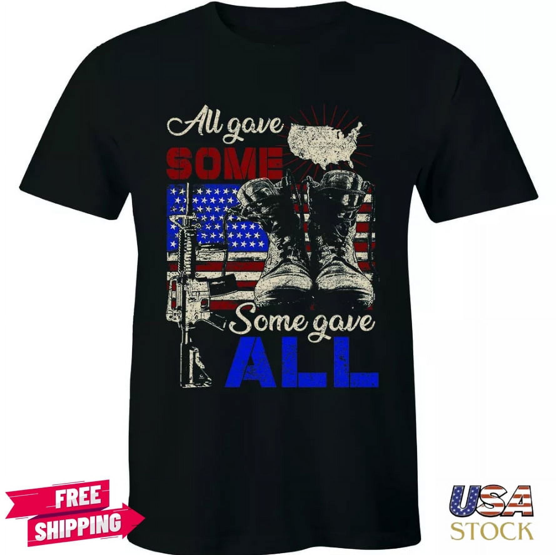 POW MIA T-Shirt All Gave Some Gave All Tee Shirt For Men Patriotic USA ...