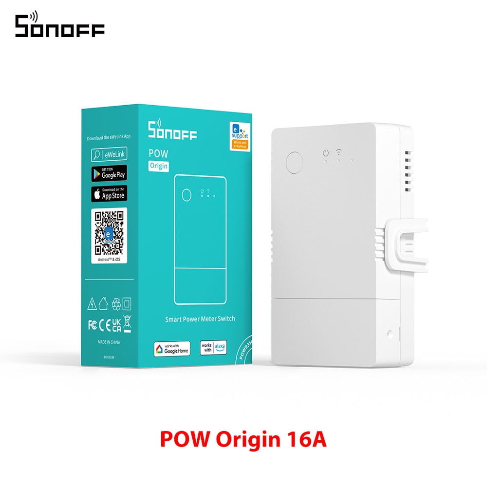 POW Origin 16A Smart Power Meter Switch ESP32 Chip Safety Design ...
