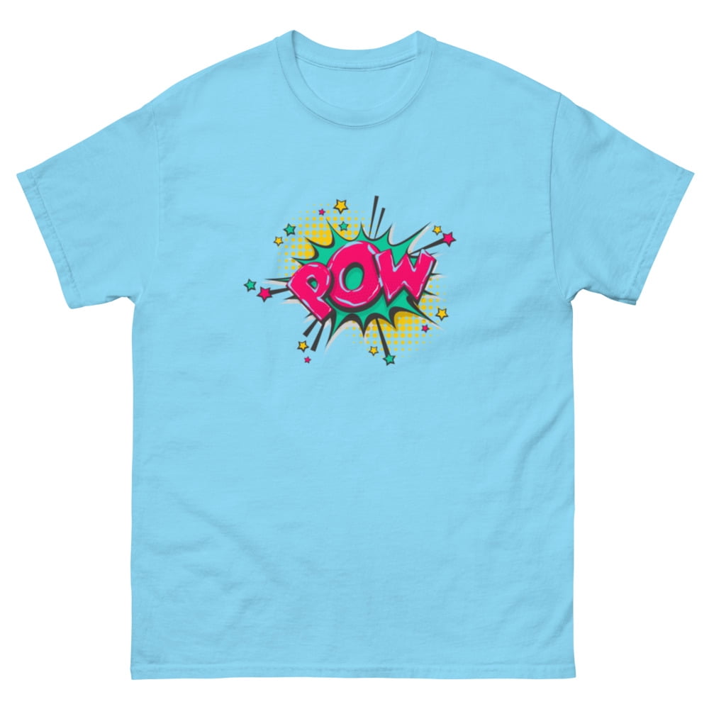 POW Sign Unisex classic tee T-Shirt (Sky, S) - Walmart.com