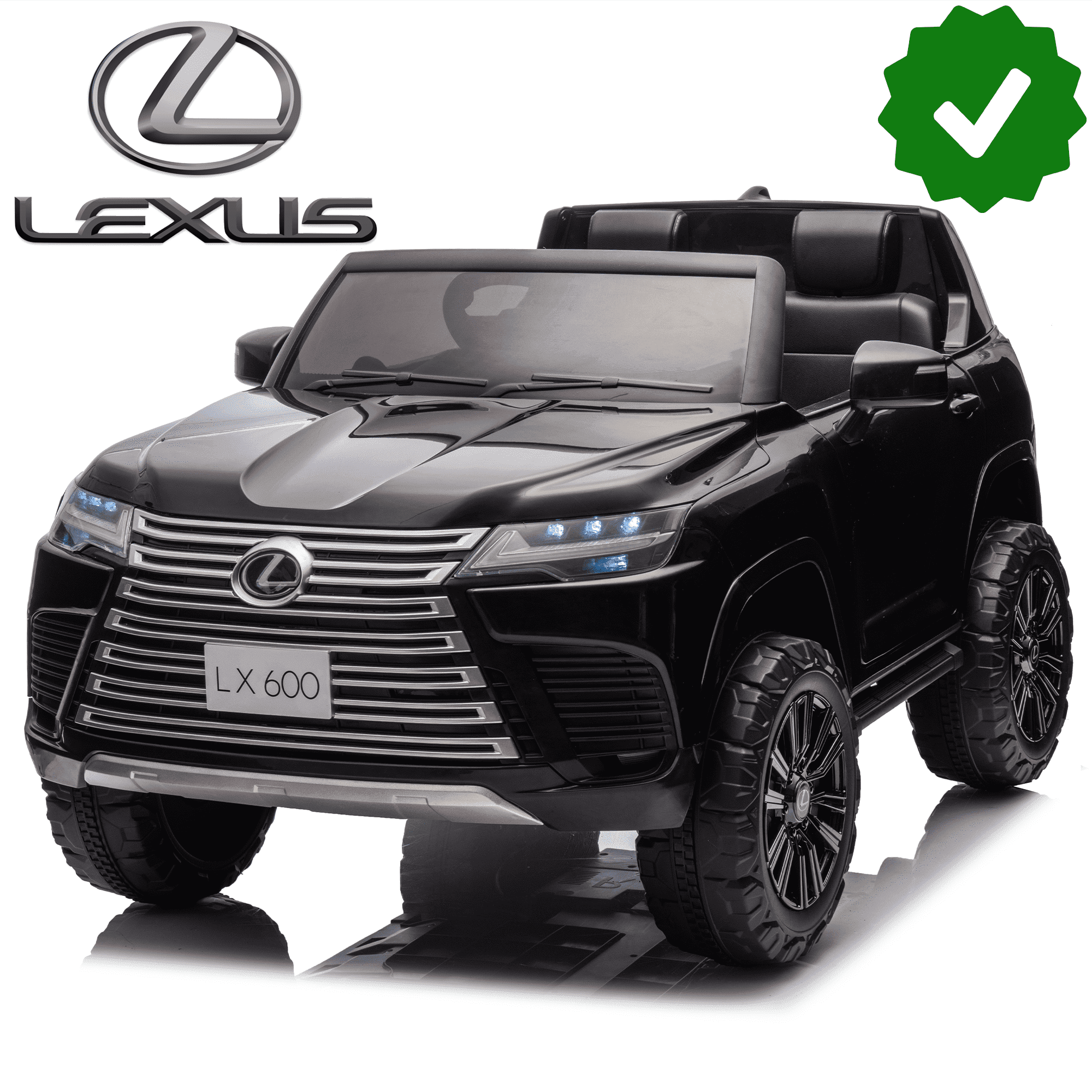 POWANLI 2 Seater 24v Ride On Truck for Kids, LEXUS LX600 Kids Car with ...