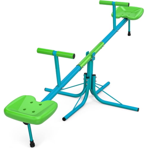 POWANLI 220LB Outdoor Kids Spinning Seesaw Sit and Spin Teeter Totter ...
