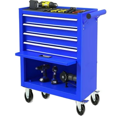 Ktaxon 4-Drawer Tool Chest Rolling Tool Cabinet with Wheels for Home ...