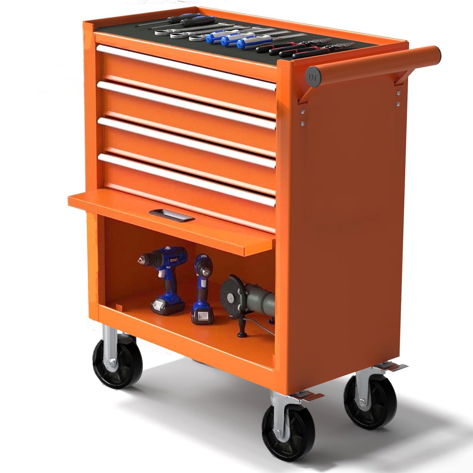 POWANLI 4-Drawer Rolling Tool Chest with Wheels Multifunctional Tool ...