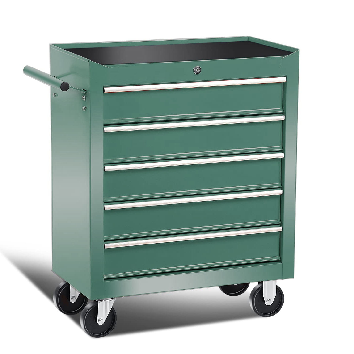 POWANLI 5-Drawer Rolling Tool Chest with Wheels Multifunctional Tool ...
