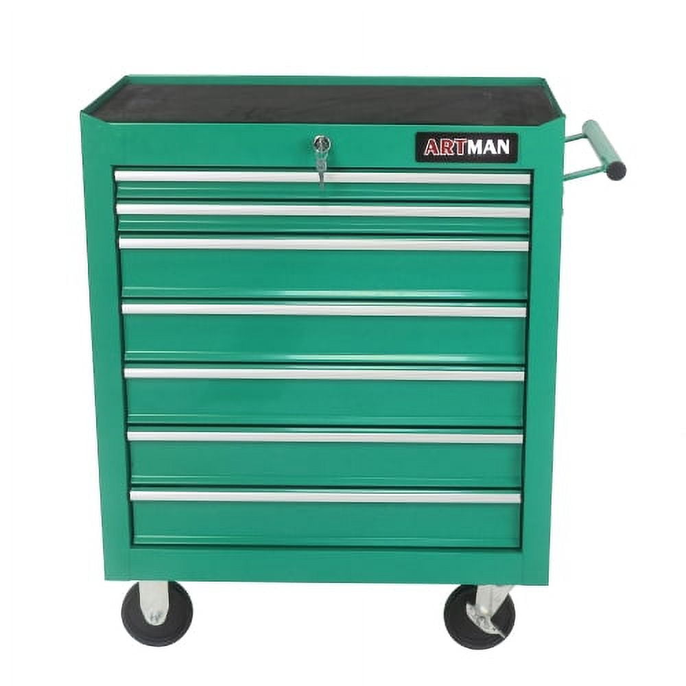 POWANLI 7-Drawer Rolling Tool Chest with Wheels Multifunctional Tool ...