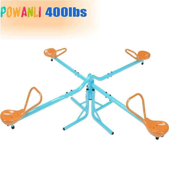 POWANLI Kids Seesaw Teeter Totter with 400lbs Capacity Spinning Kids ...