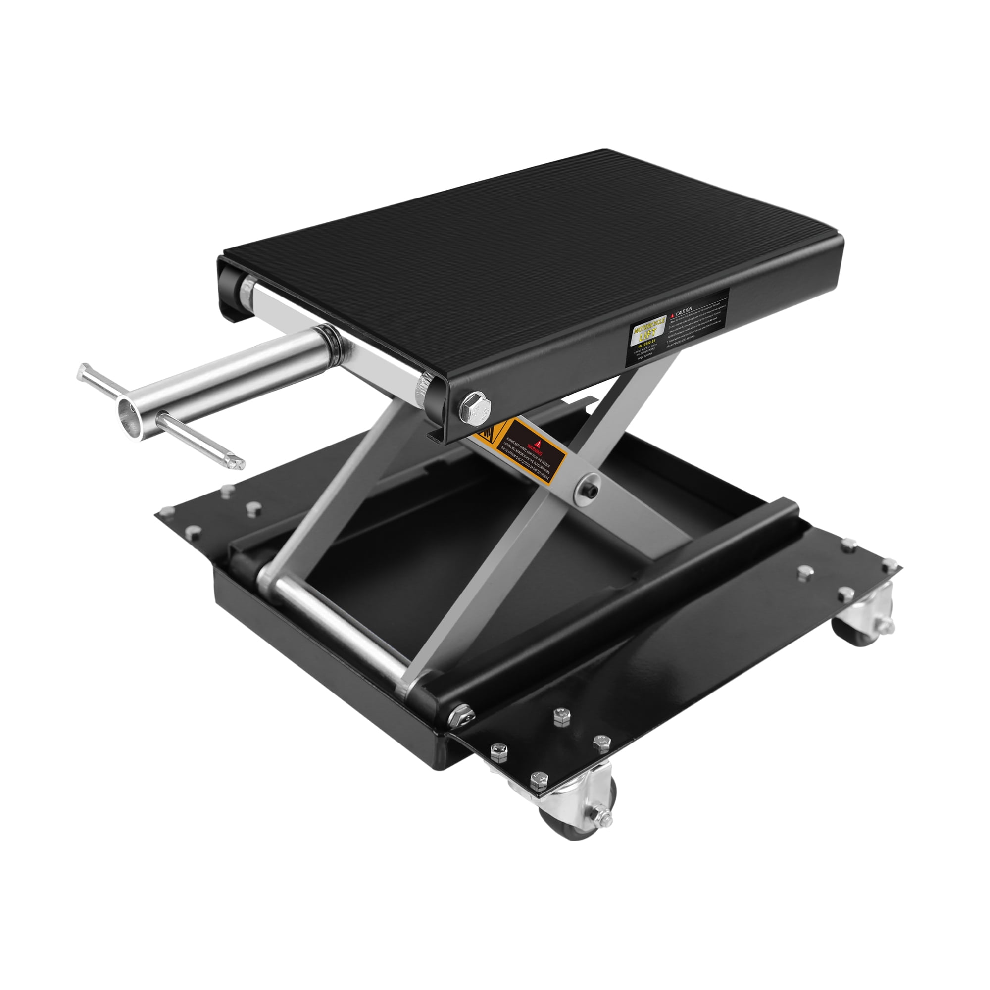 POWANLI Motorcycle Lift, 1100 lb Capacity Motorcycle Jack with Wide Deck,Motorcycle Scissor Lift ...