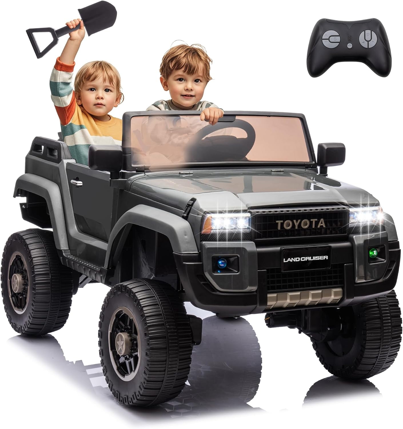 POWANLI Toyota LC250 2 Seater 24V Ride on Toys for Big Kids with Parent ...