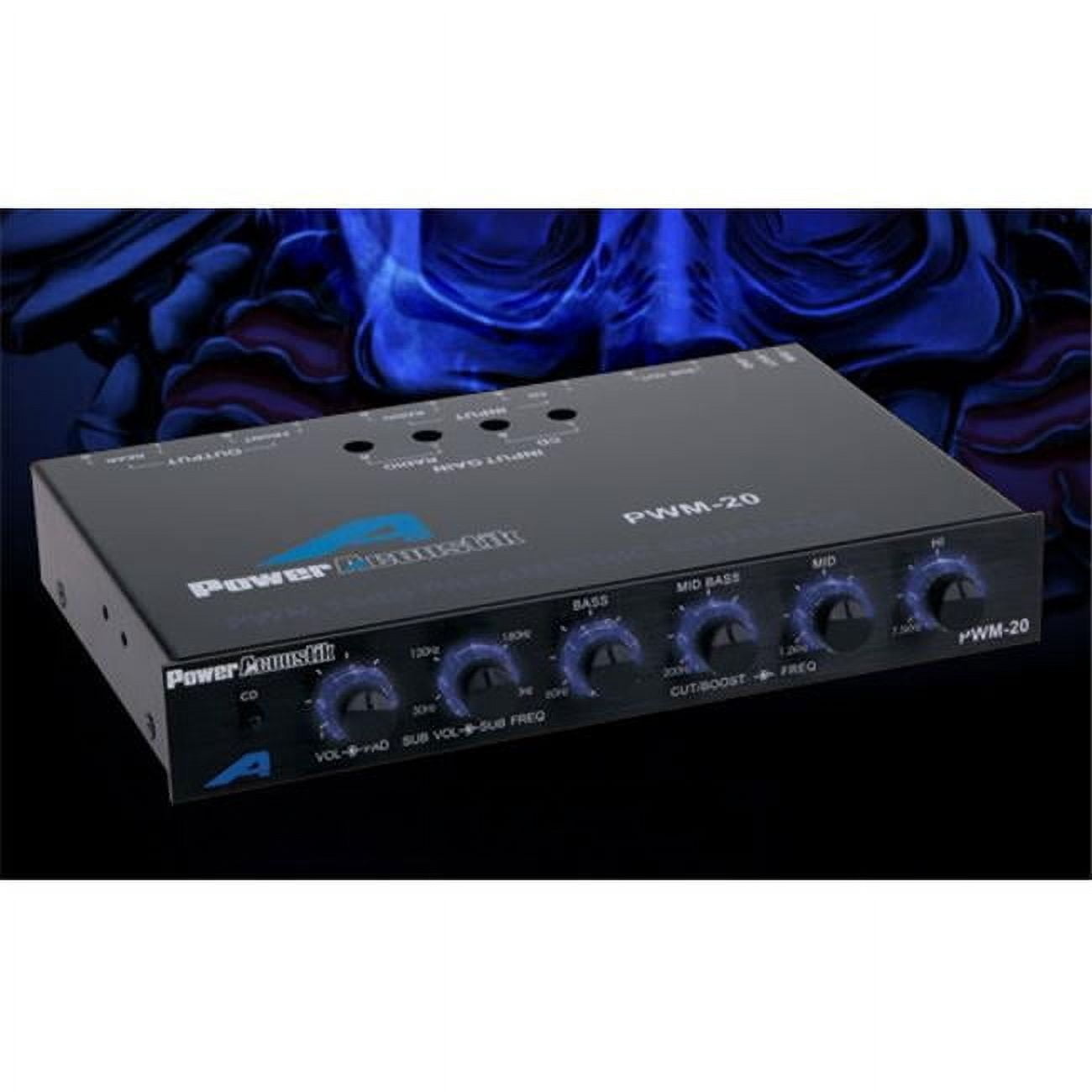 POWER ACOUSTIK 4-Band .5 DIN Equalizer - Walmart.com