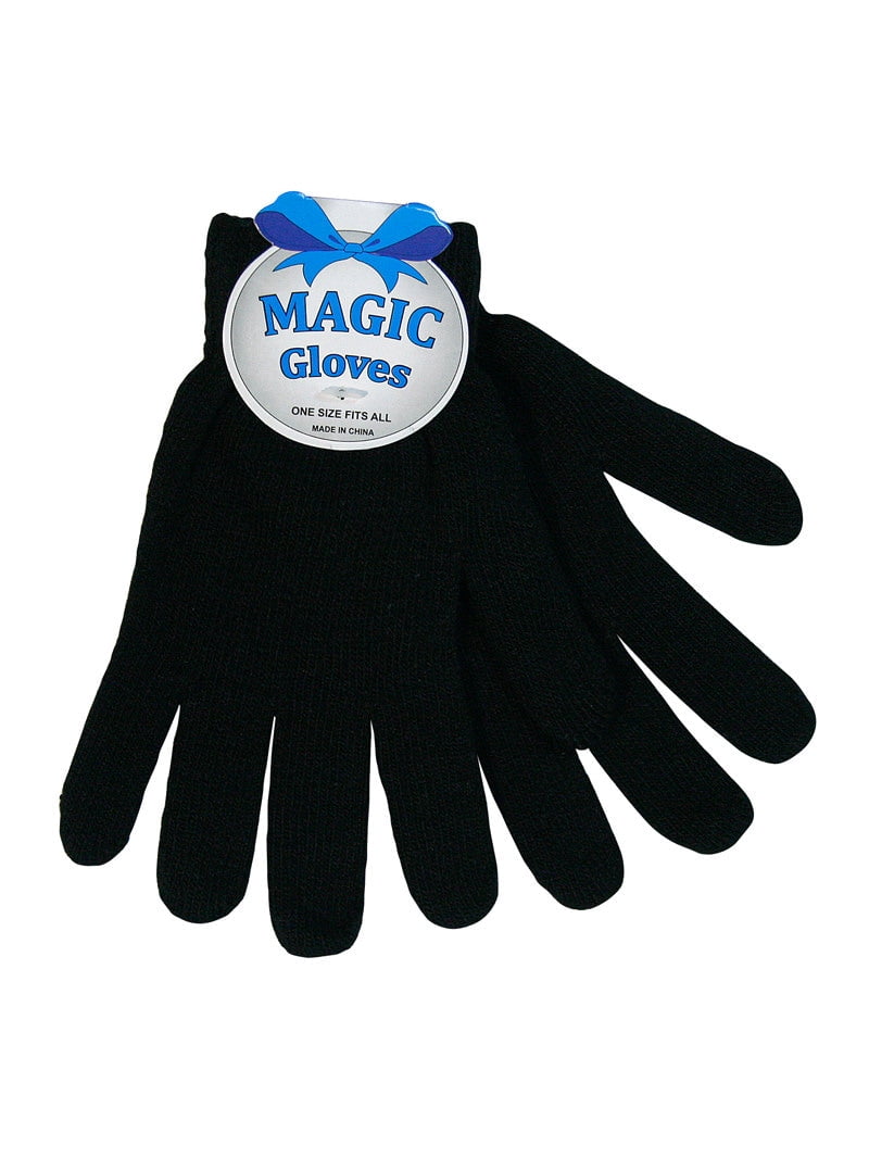 POWER CLUB 6 Pairs Men's Polyester Knit Black Magic Gloves - Walmart.com