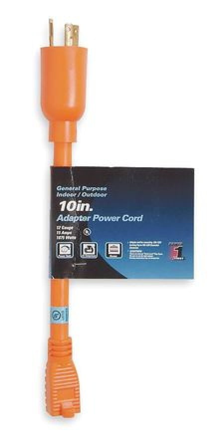 POWER FIRST 1FD77 Locking Cord Adapter,15A,L5-20,5-15 - Walmart.com