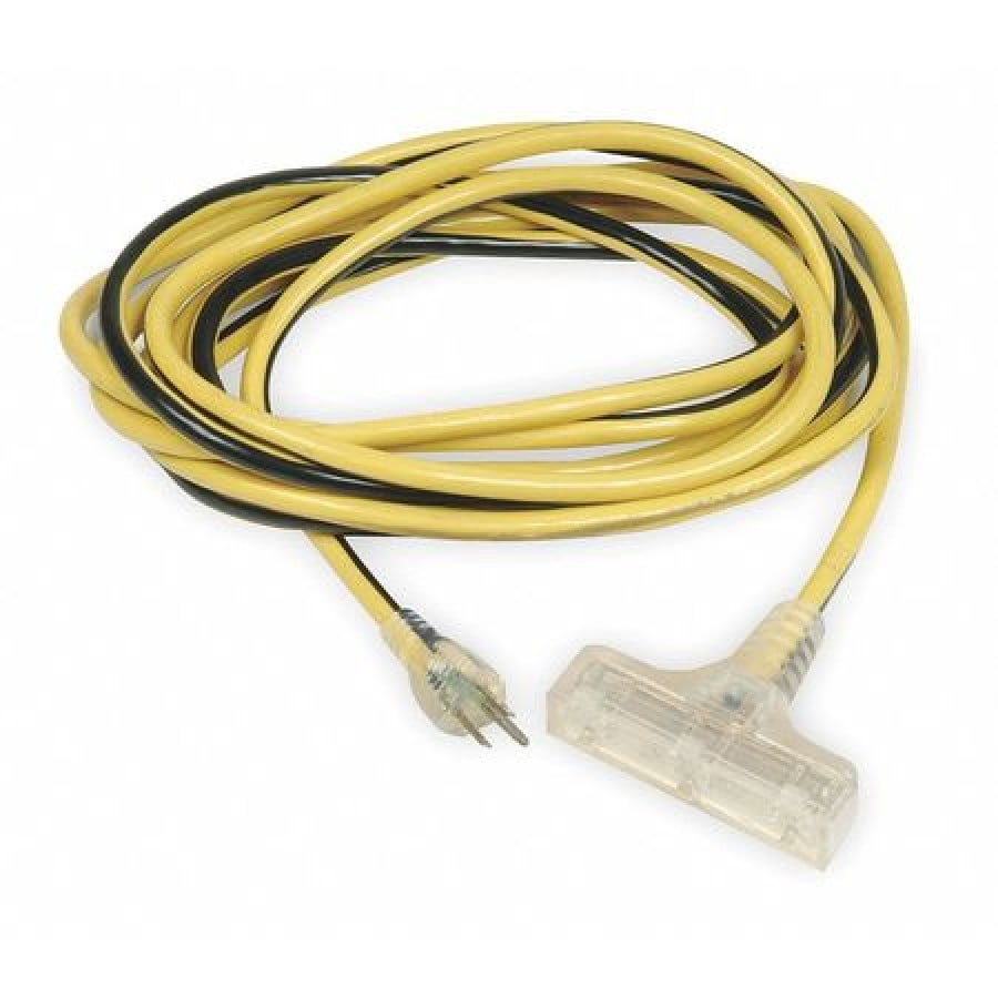 POWER FIRST 1XUR4 100 ft. 12/3 3-Outlet Lighted Extension Cord SJTW ...