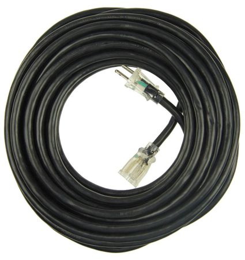 POWER FIRST 21RJ55 50 ft. 12/3 Lighted Extension Cord SJTW - Walmart.com