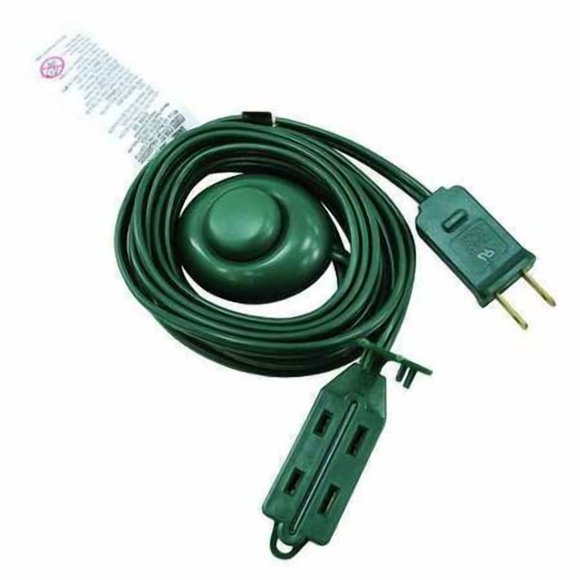 Christmas Lights Extension Cords with Foot Switches for Easier Control