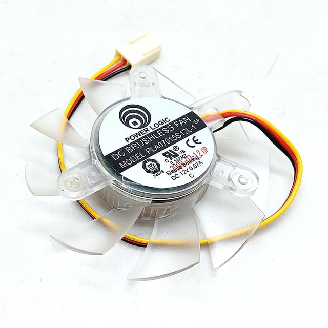 POWER LOGIC DC12V 0.07A 7015 65X15MM Graphics Card Fan PLA07015S12L ...