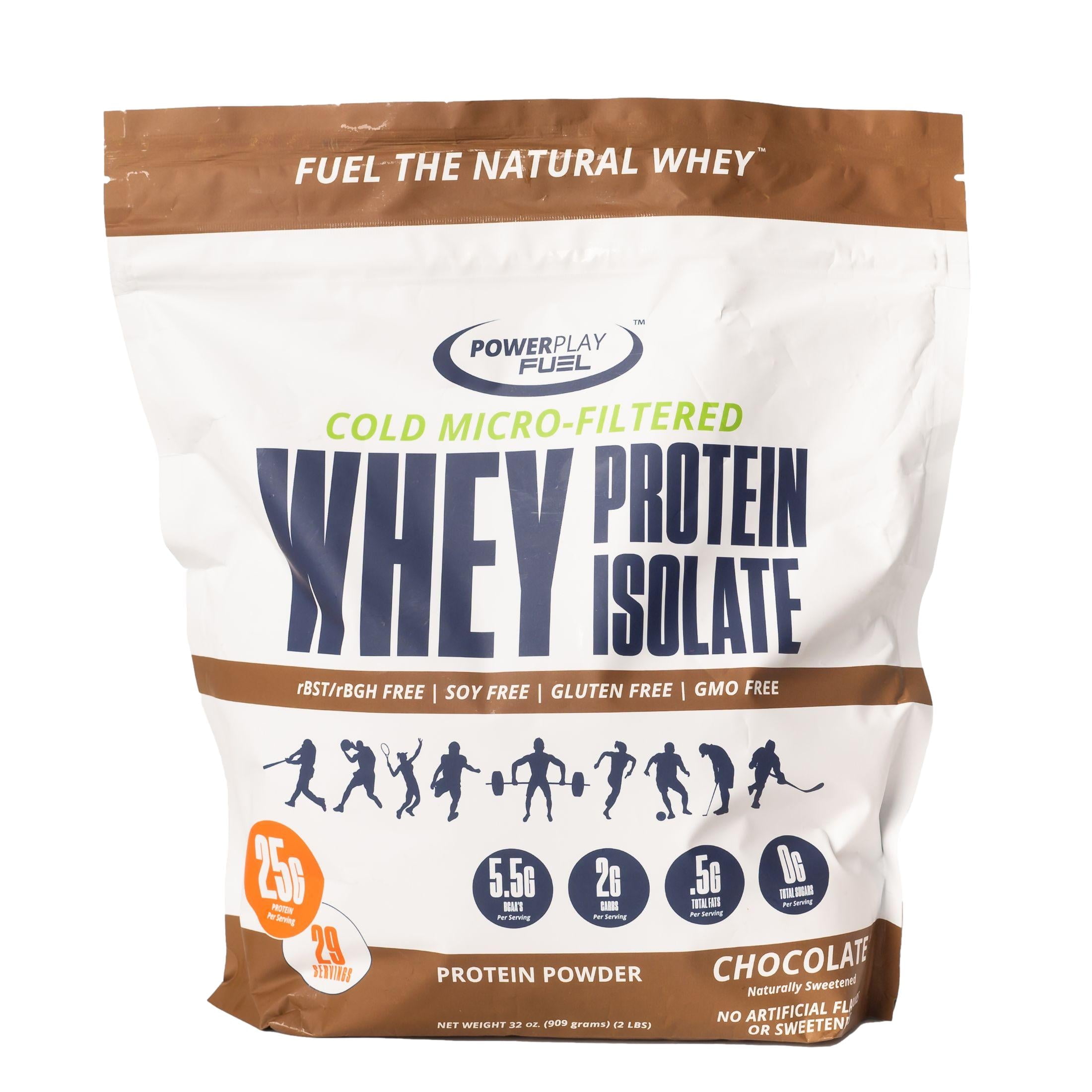 POWER PLAY FUEL Cold Micro-Filtered Whey Protein Isolate Powder ...