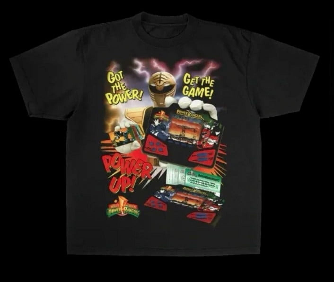 POWER RANGERS GOT THE POWER GET THE GAME 90S RETRO VINTAGE T SHIRT ...