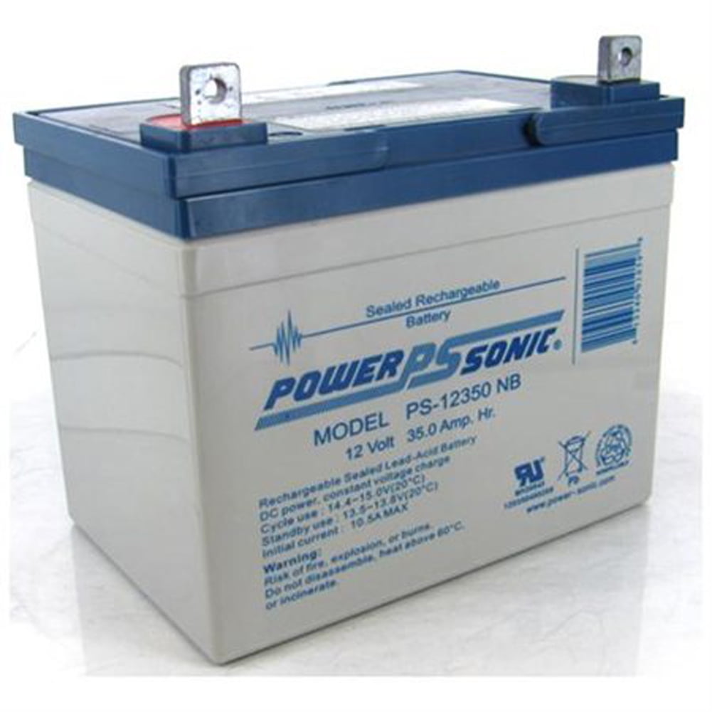 POWER-SONIC PS-12330 12V 33A RECHARGEABLE LEAD ACID BATTERY W/NUT&BOLT ...