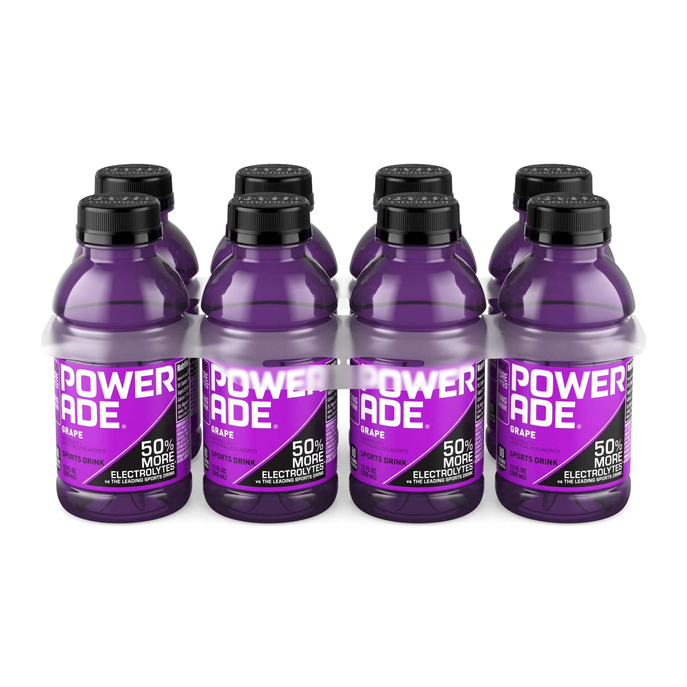 POWERADE Grape Electrolyte Sports Drink, 12 fl oz, 8 Pack Bottles ...