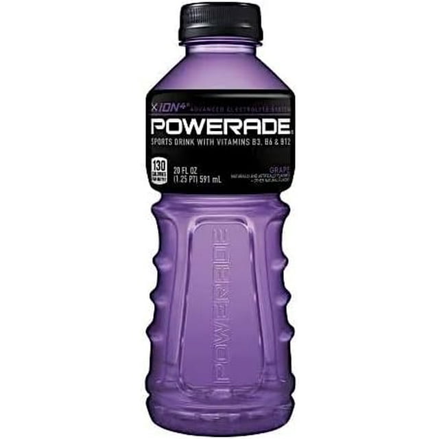 POWERADE Grape Bottles, 20 FL Oz Bottles - Pack of 16 - Walmart.com