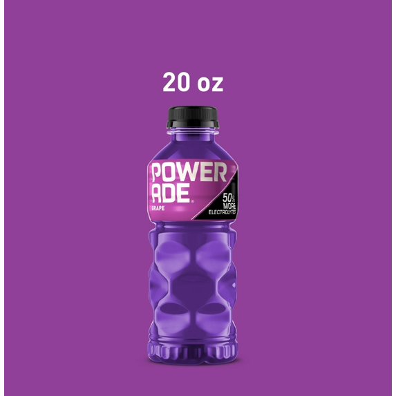 POWERADE Grape Electrolyte Sports Drink, 20 fl oz, 1 Pack Bottles ...